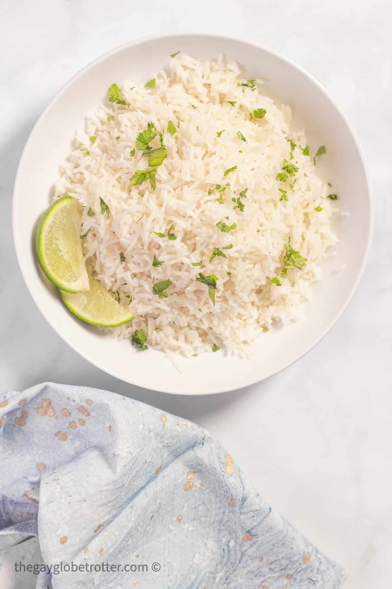 Coconut Rice {With Coconut Milk} - The Gay Globetrotter
