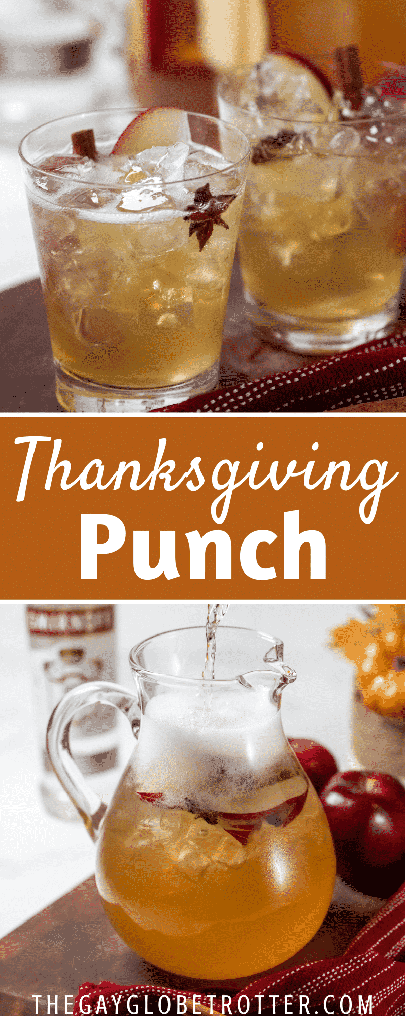 Thanksgiving Punch For A Crowd {4 Ingredients!} - The Gay Globetrotter
