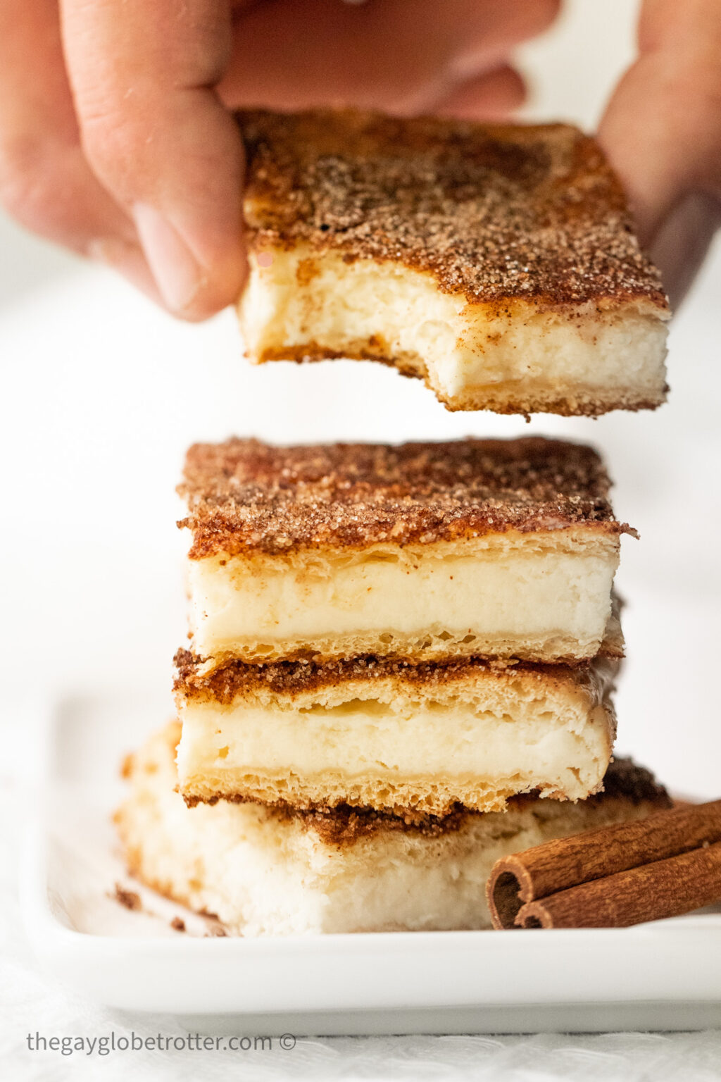 Churro Cheesecake Bars - {Flaky and Fantastic!} - The Gay Globetrotter